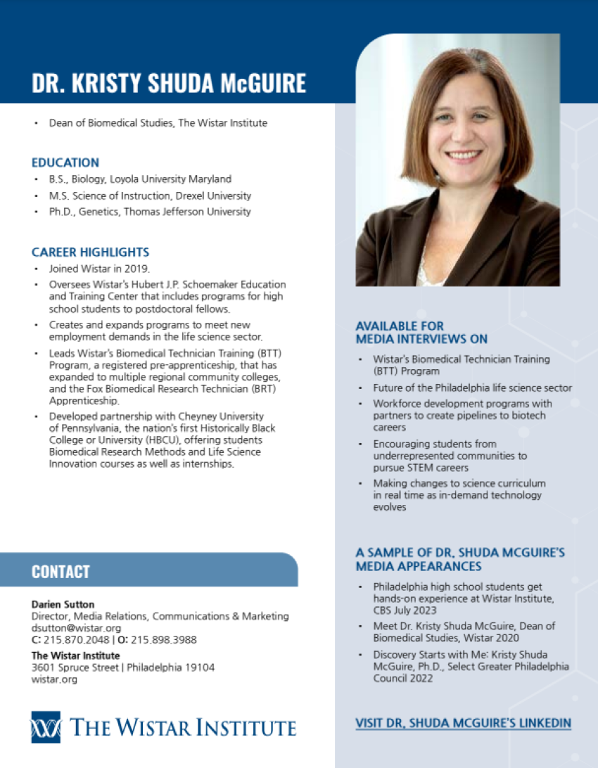 News - The Wistar Institute